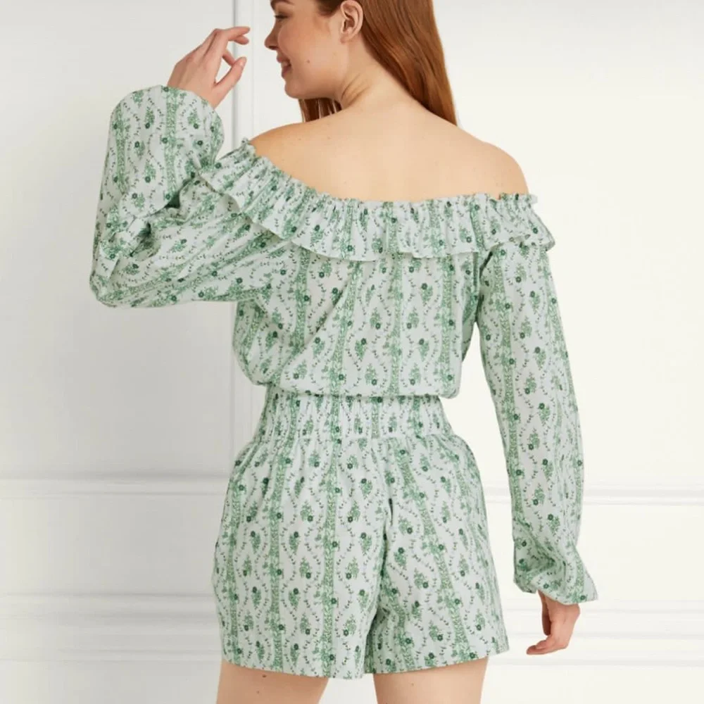 Hill House | Tops | Nwt Hill House Home The Lena Top In Green Vine ...